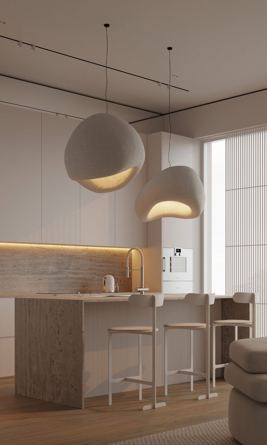 Super Soft Monochrome Decor & Modern Lighting Inspiration