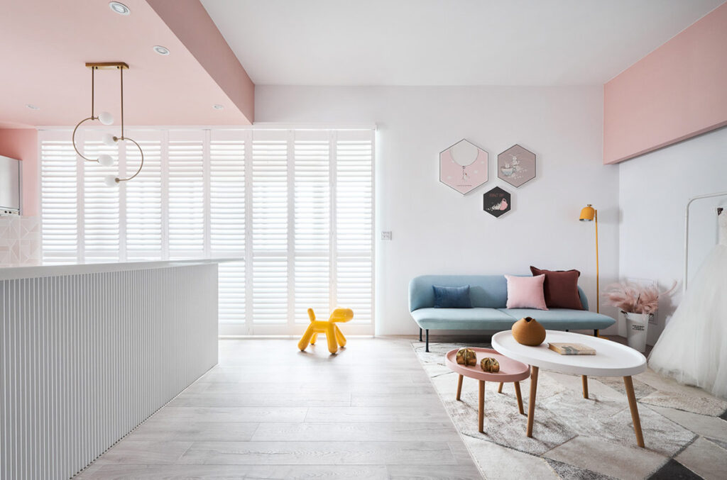 Engaging Infusions Of Pastel Pink, Lilac, Blue And Yellow Decor