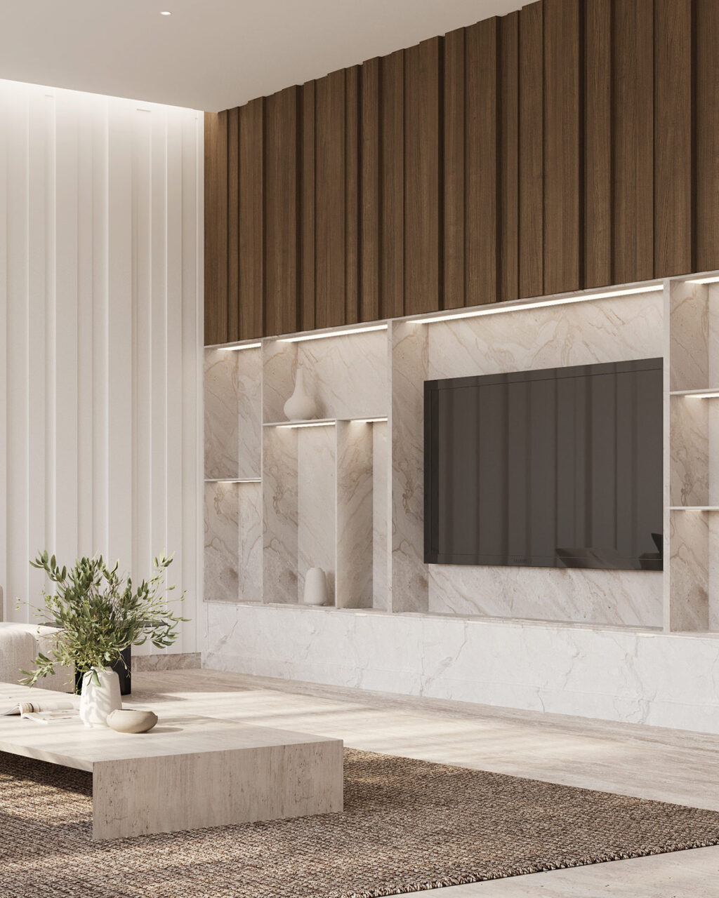 Carving Out Luxury Interiors With Stone And Wood Decor