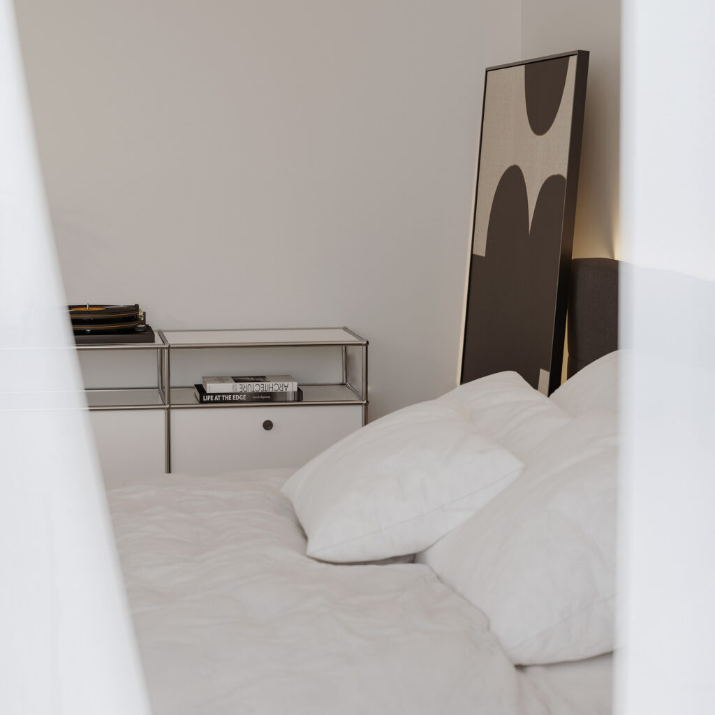 Minimalist White Interiors With Unique Furniture Designs