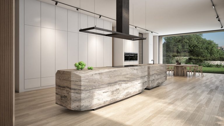 stone kitchen island | Interior Design IdeasInterior Design Ideas.