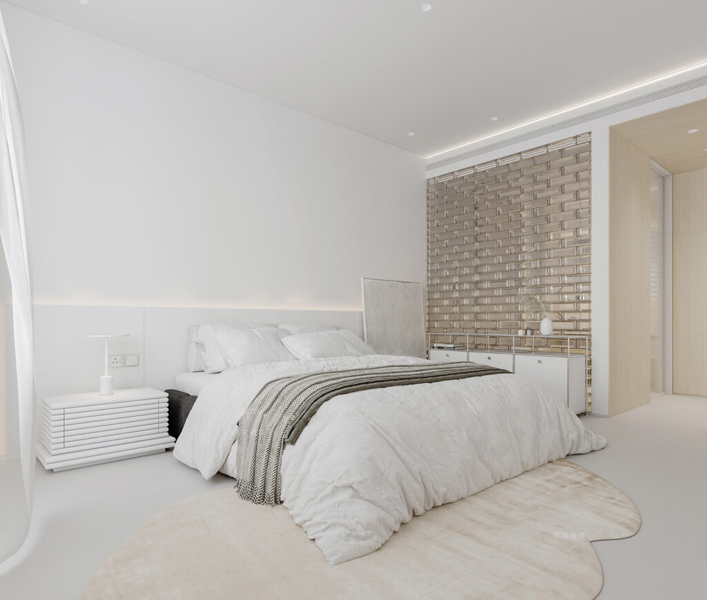 Minimalist White Interiors With Unique Furniture Designs
