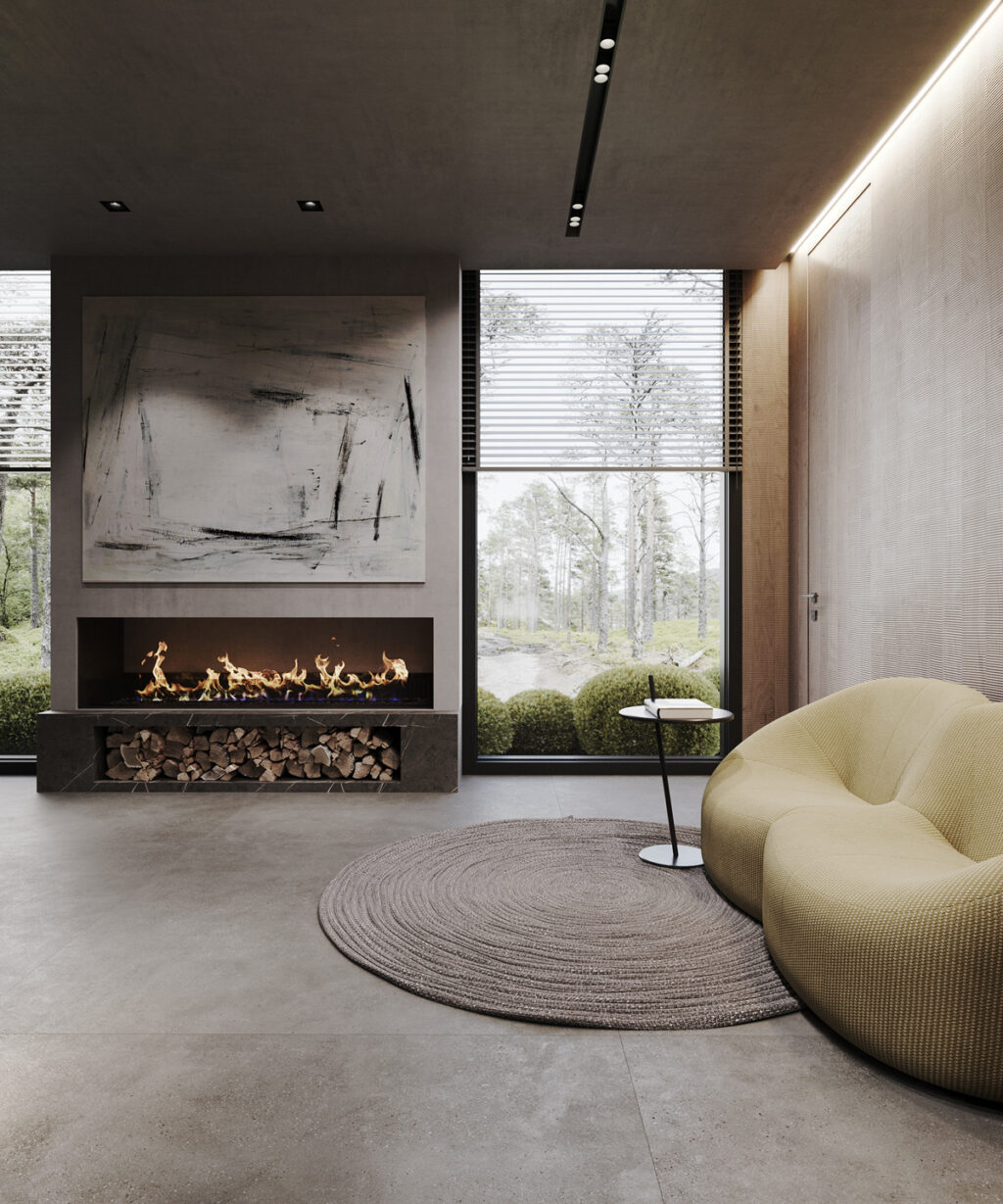 Zen Inspired Home Interior With Strong Stone Accents