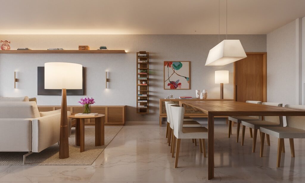 Exploring Brazilian Home Design Through Wood Accents & Colourful Art