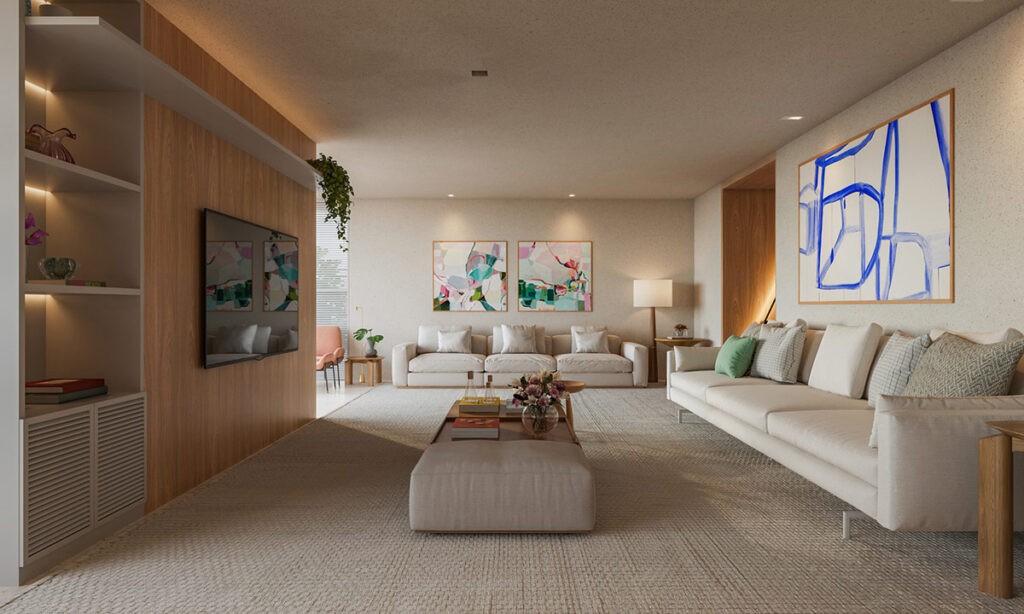 Exploring Brazilian Home Design Through Wood Accents & Colourful Art