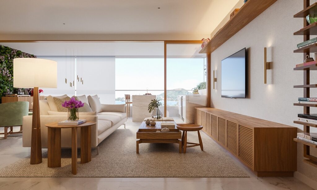 Exploring Brazilian Home Design Through Wood Accents & Colourful Art