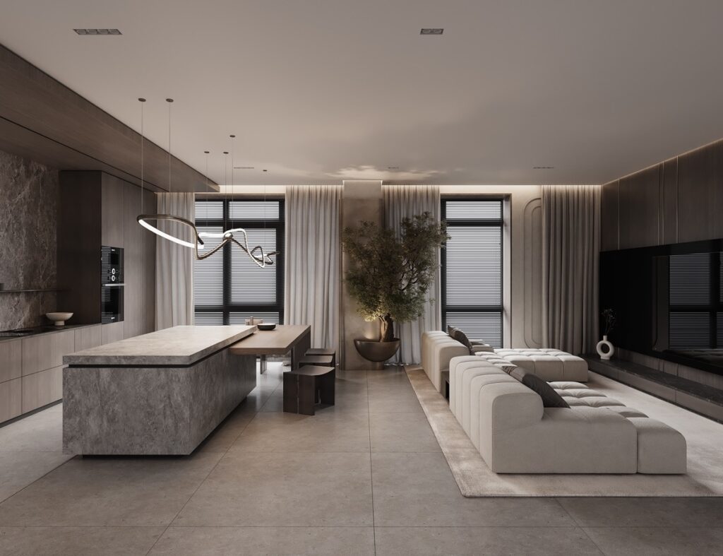 Designing Strong Spaces With Black, Grey, And Greige