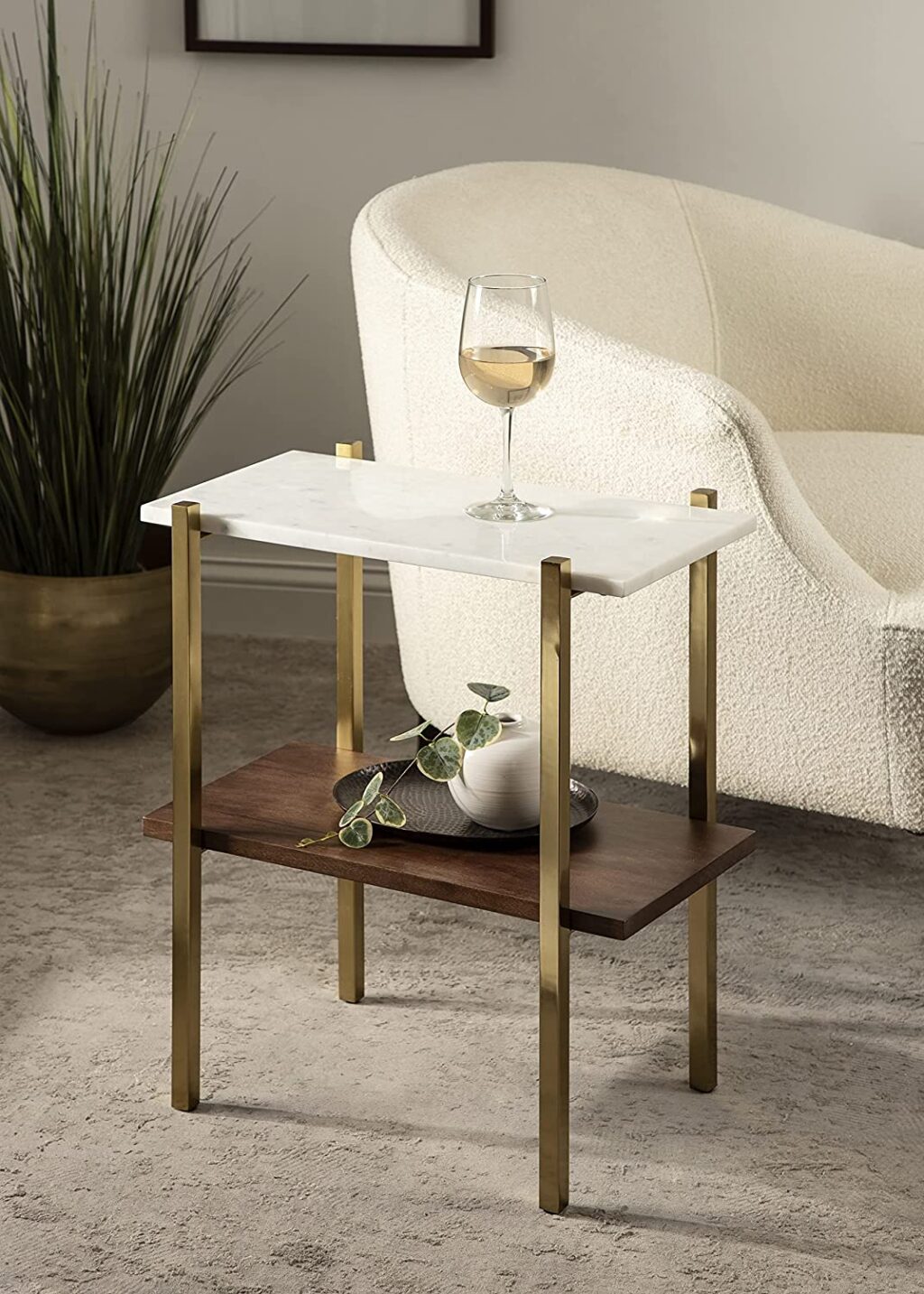 51 Marble and Faux Marble Side Tables for a Touch of Luxury Anywhere