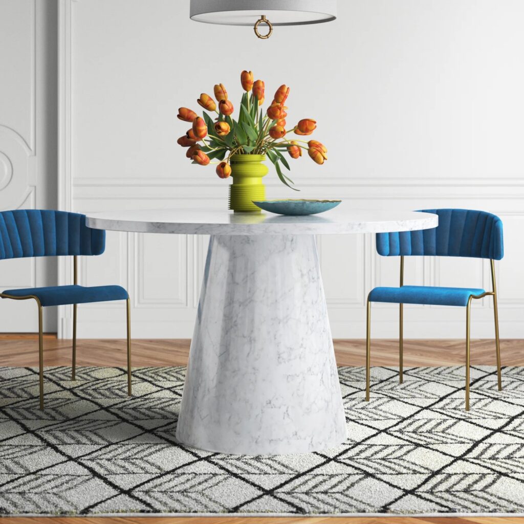 51 White Dining Tables for A Bright Dining Room Refresh