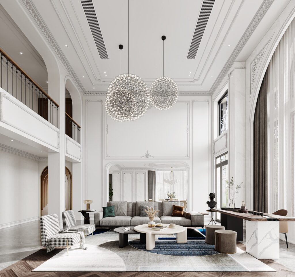 double height living room | Interior Design IdeasInterior Design Ideas.