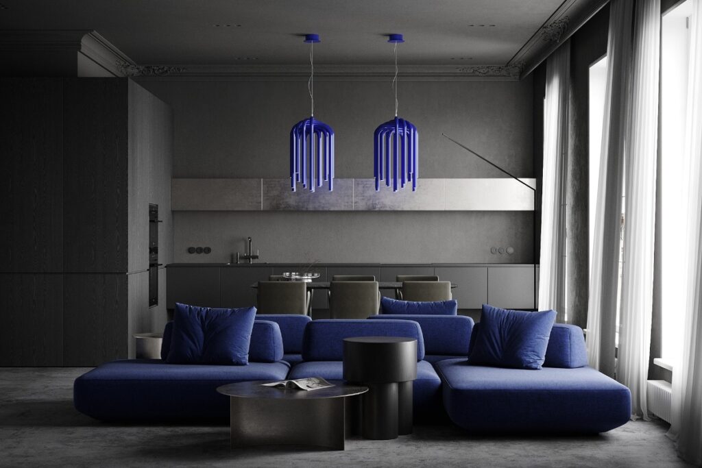 40 Blue Couch Living Rooms With Tips And Ideas To Design Around The Color