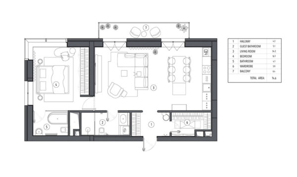 Color Enriched Home Interiors Under 80 Sqm (With Floor Plans)