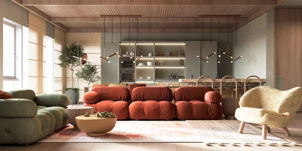 40 Red Couch Living Rooms With Tips And Ideas To Design Around The Color