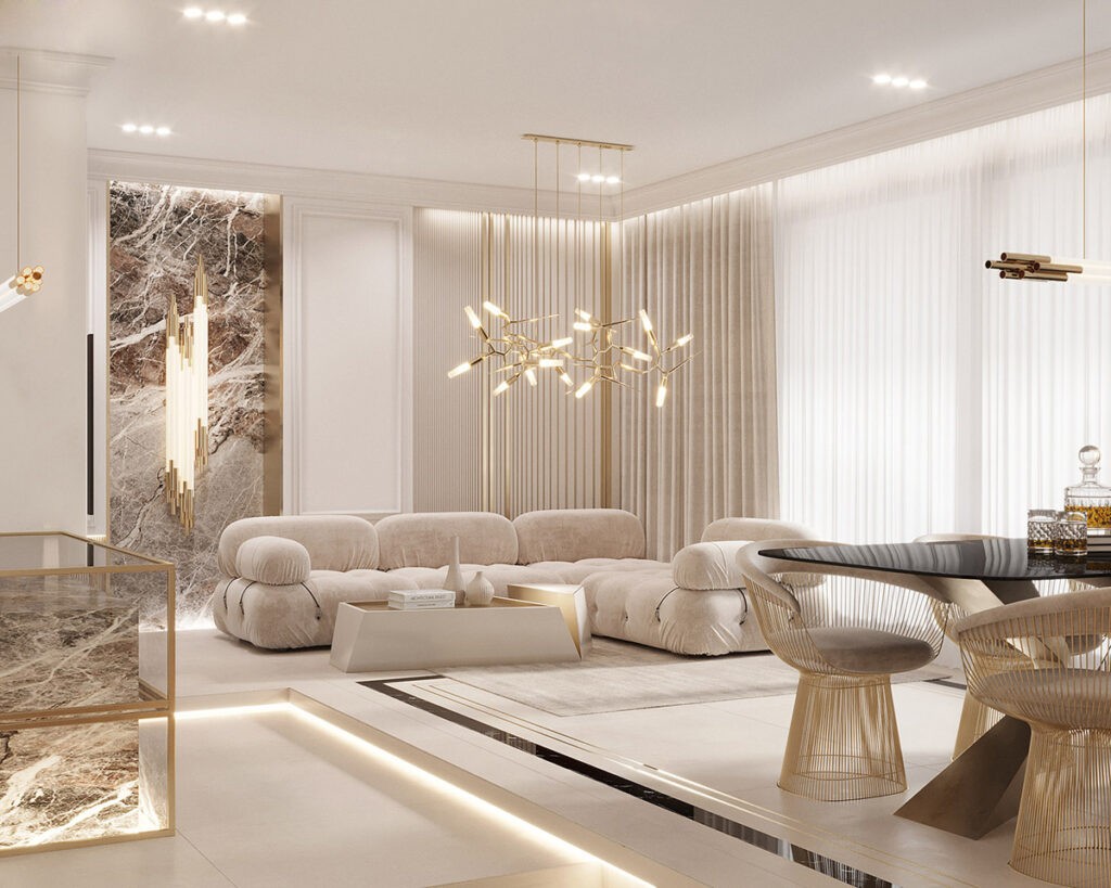 Fashioning Luxurious Interiors With Gold Accents