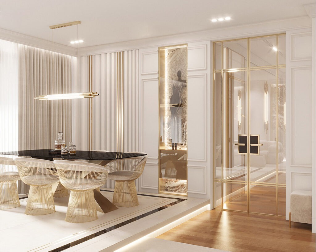 Fashioning Luxurious Interiors With Gold Accents