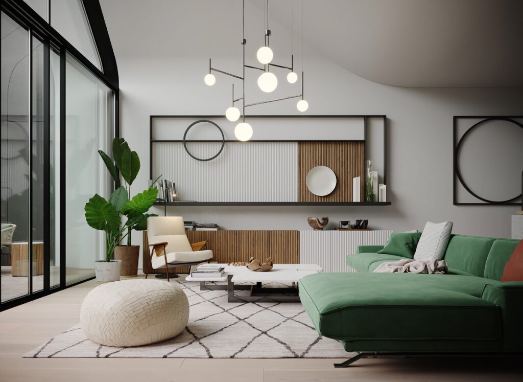 40 Green Couch Living Rooms With Tips And Ideas To Design Around The Color