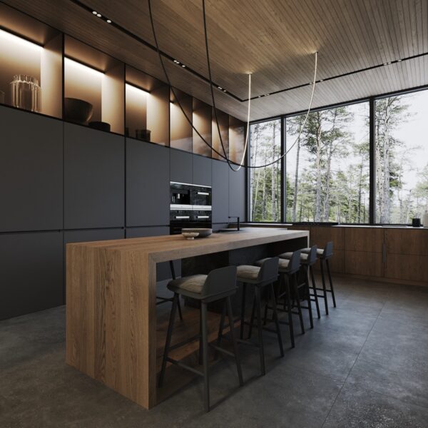 40 Dark Kitchens That Look Delicious