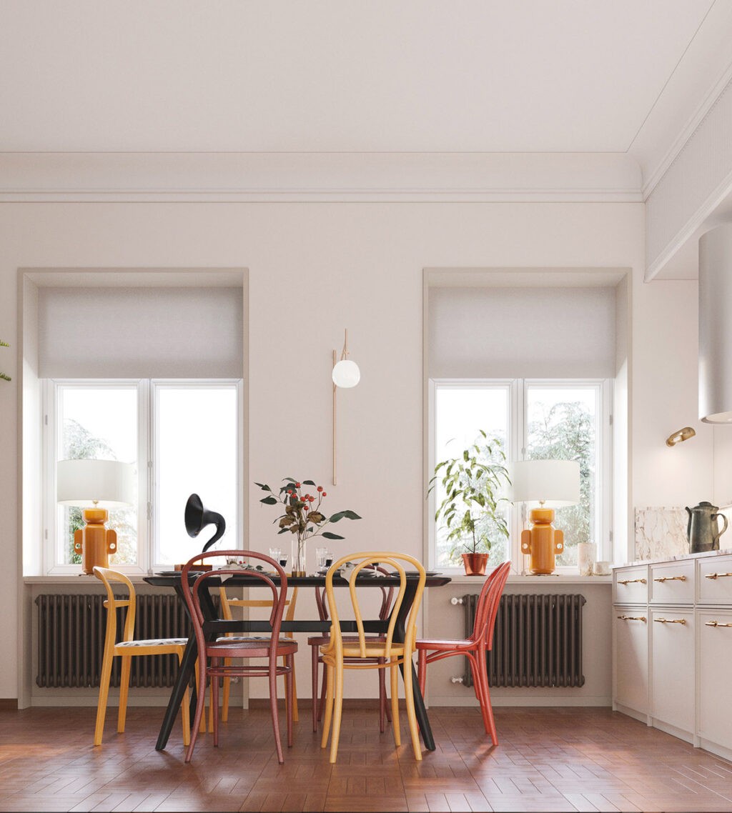 colorful dining set | Interior Design IdeasInterior Design Ideas.