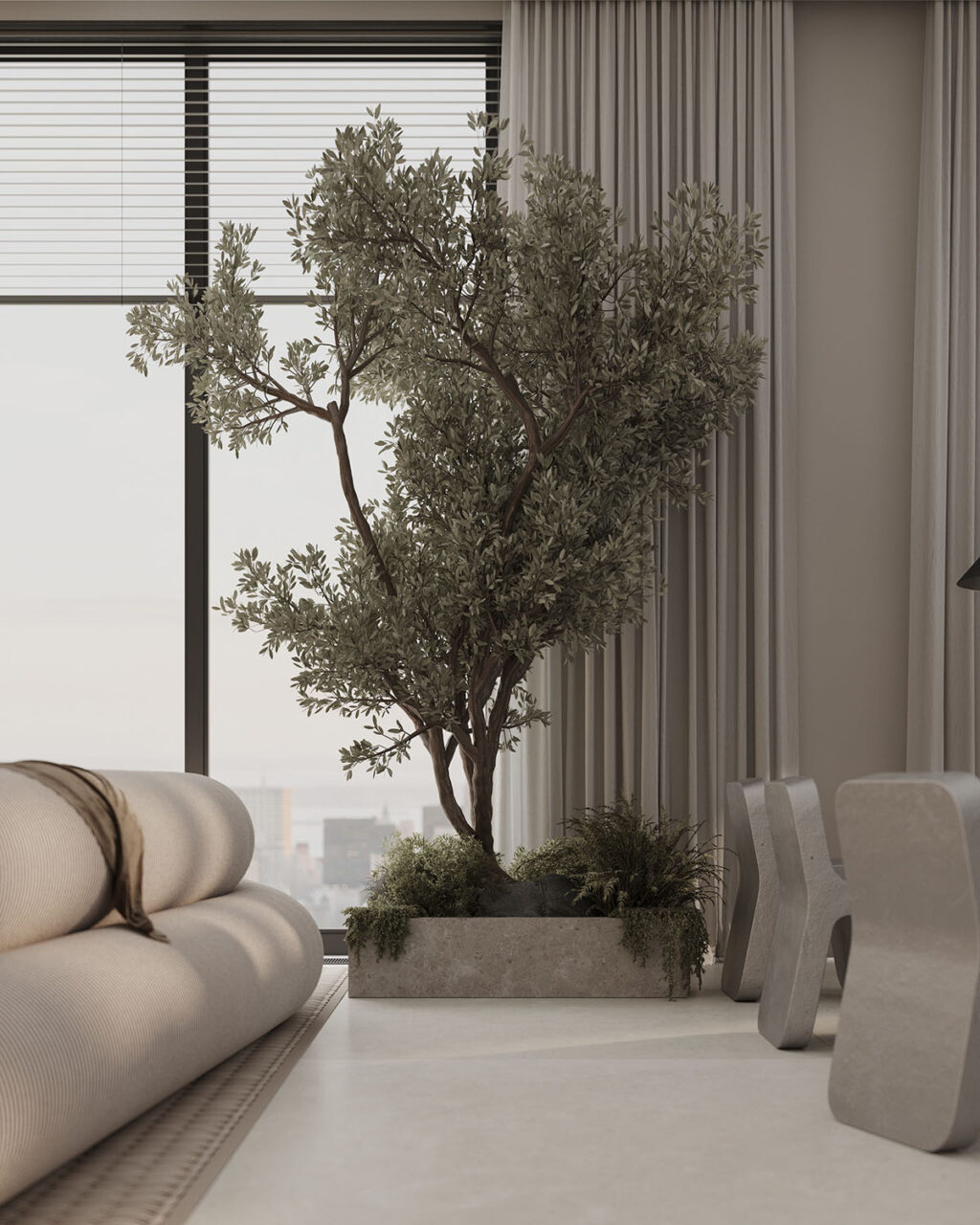 Chic Interiors Touched By The Tranquility Of Nature