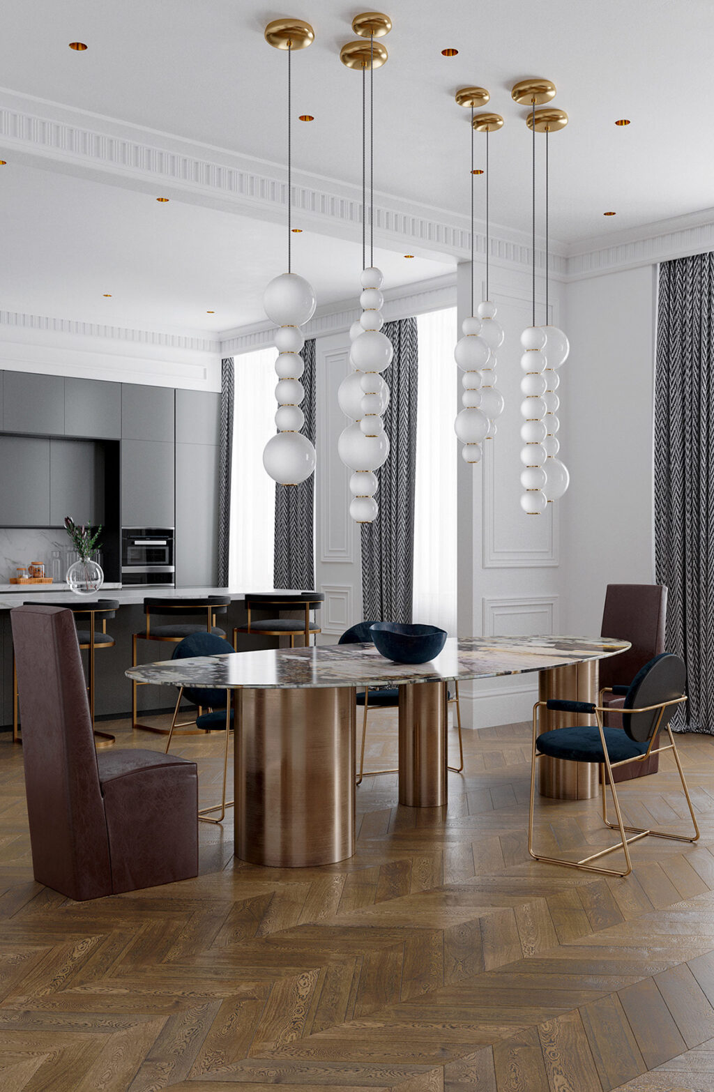 37 Neoclassical Dining Rooms With Tips And Ideas To Help You Decorate Yours