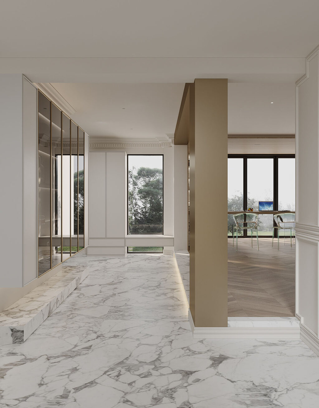 Neoclassical Interior With Multifunctional Spaces & Incredible Style