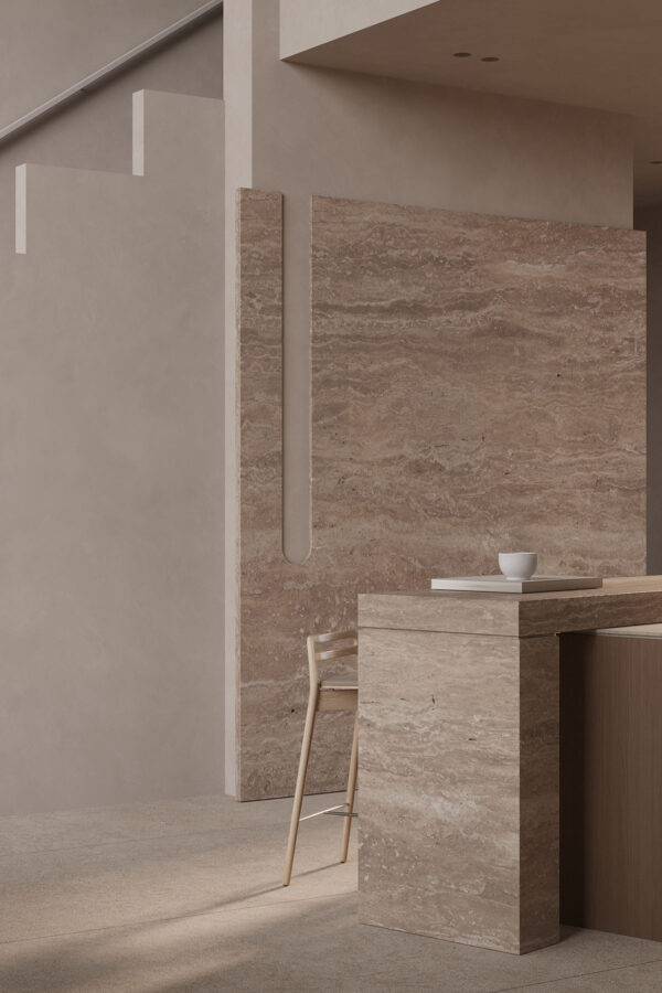 Warm Beige, Greige, Wood & Travertine Decor