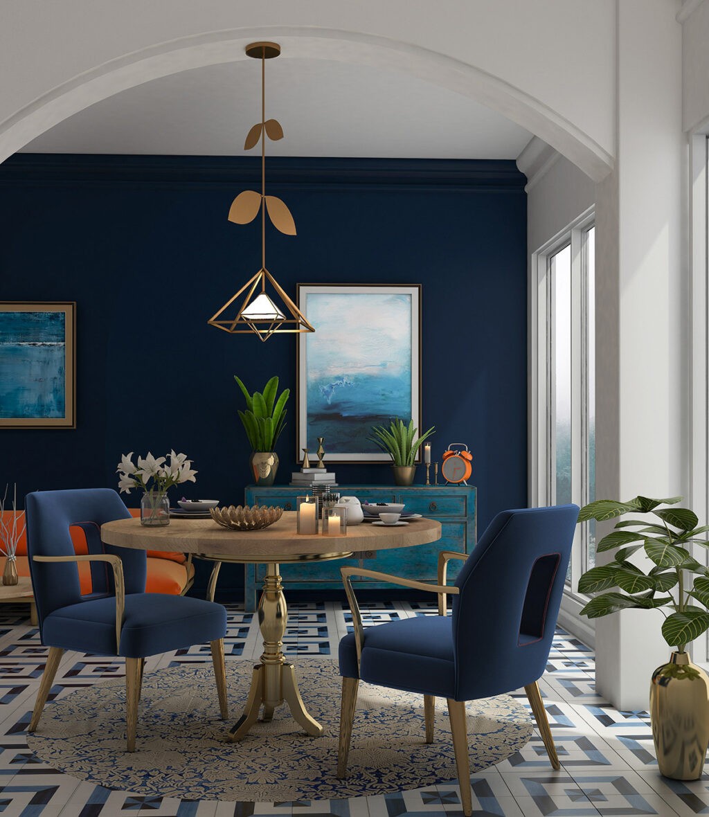 40 Blue Dining Room Designs With Tips & Ideas To Help You Design Yours