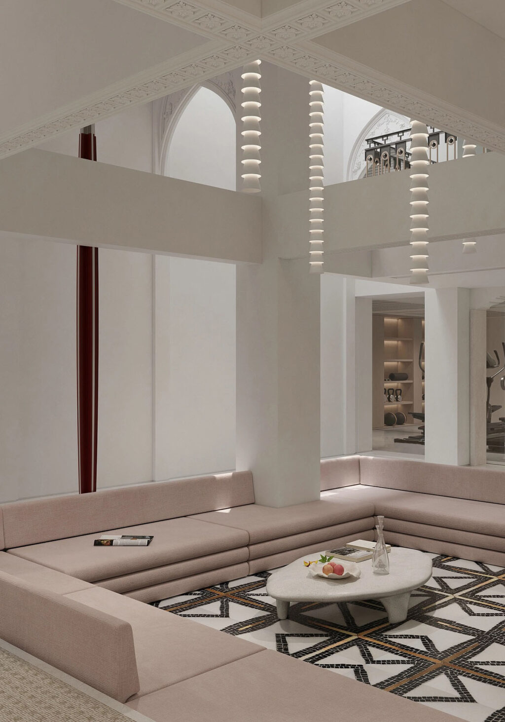 sunken seating area | Interior Design Ideas