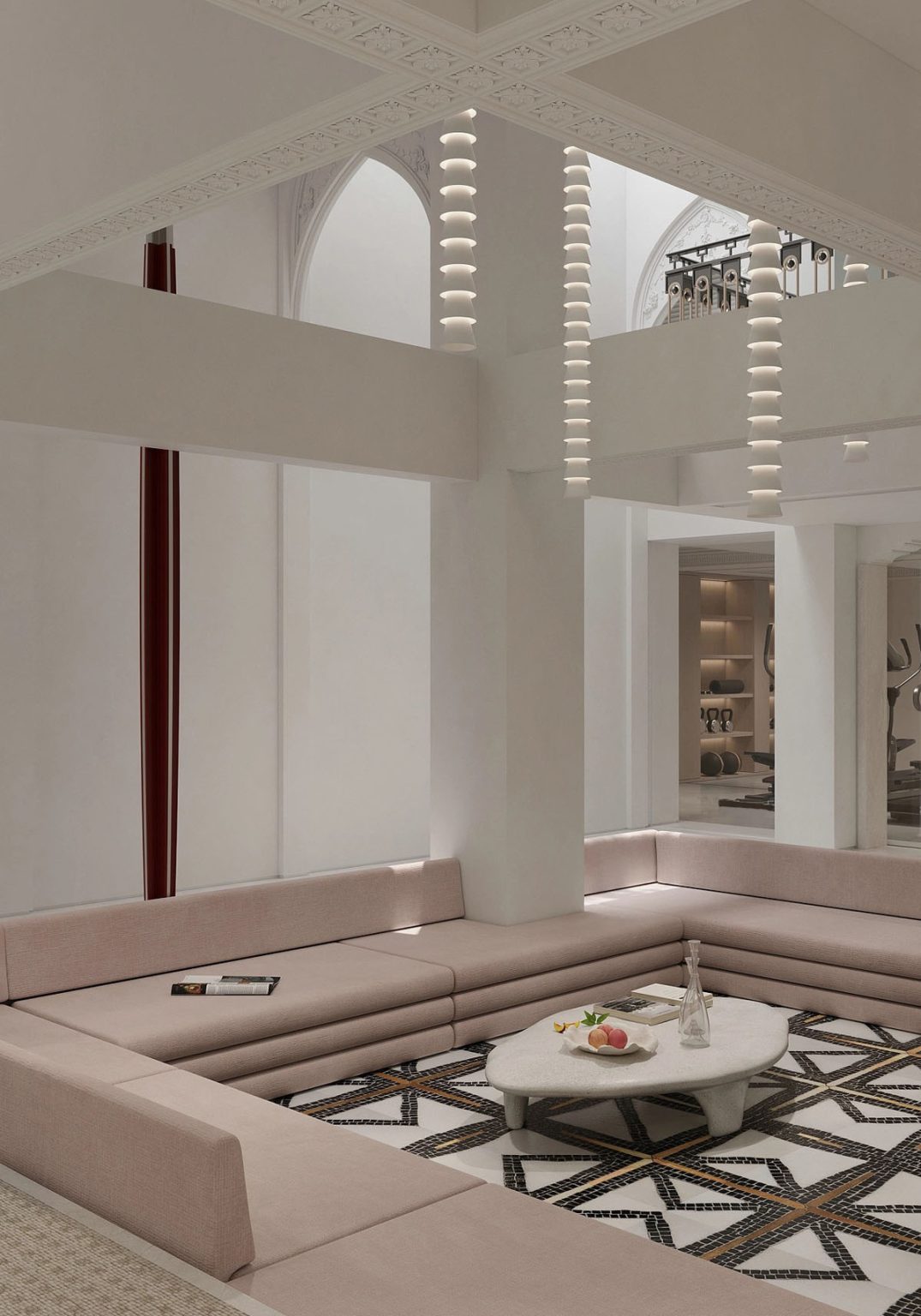 sunken seating area | Interior Design Ideas