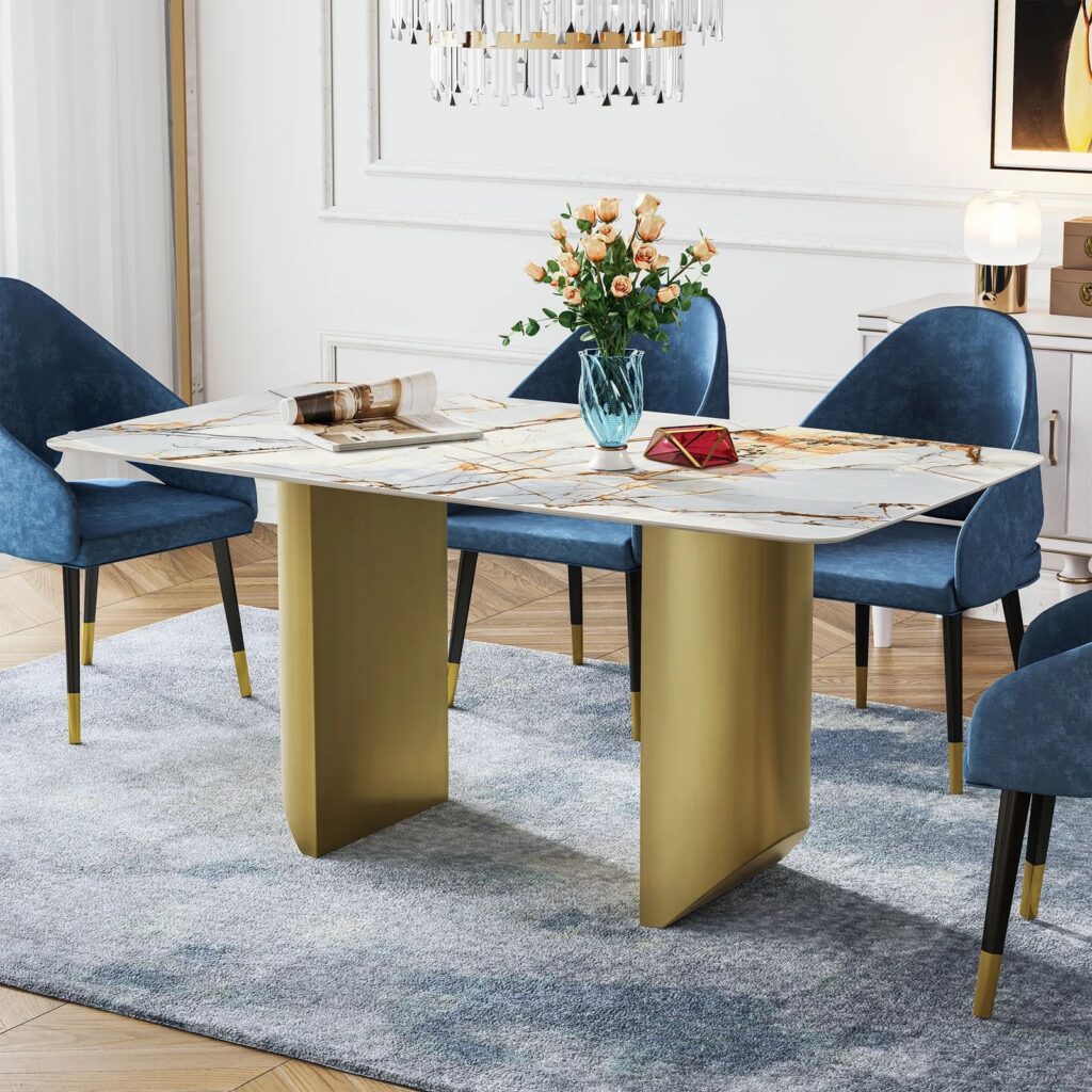 51 Marble & Faux Marble Dining Tables for Effortless Elegance