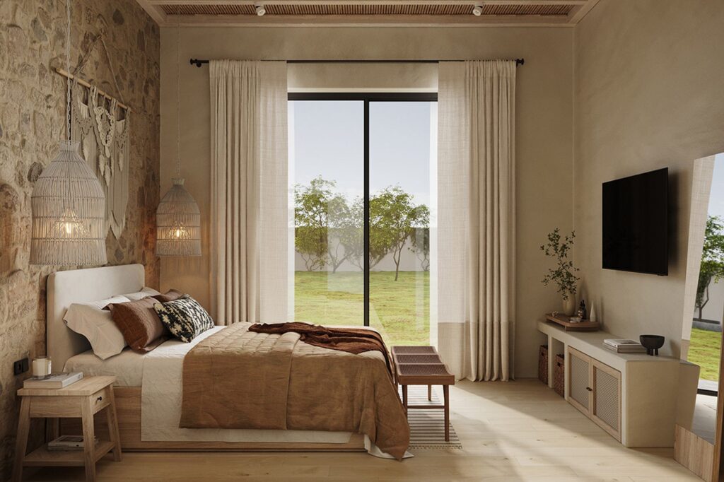 bedroom curtains | Interior Design Ideas