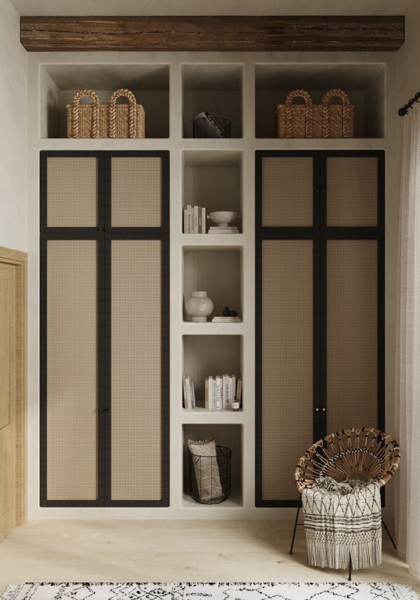 A Rustic Meets Boho Interior With Authentic Stone Feature Walls