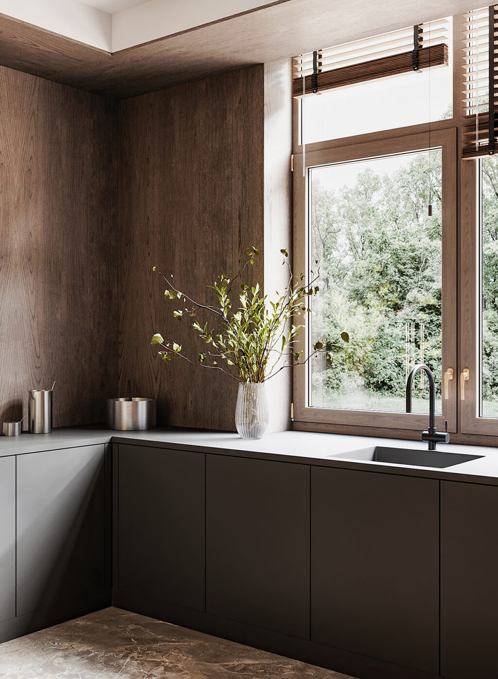 A Home Of Muted Colors And Soft Curves