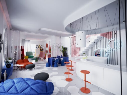 The Colorful Party Home Of A Female Vlogger