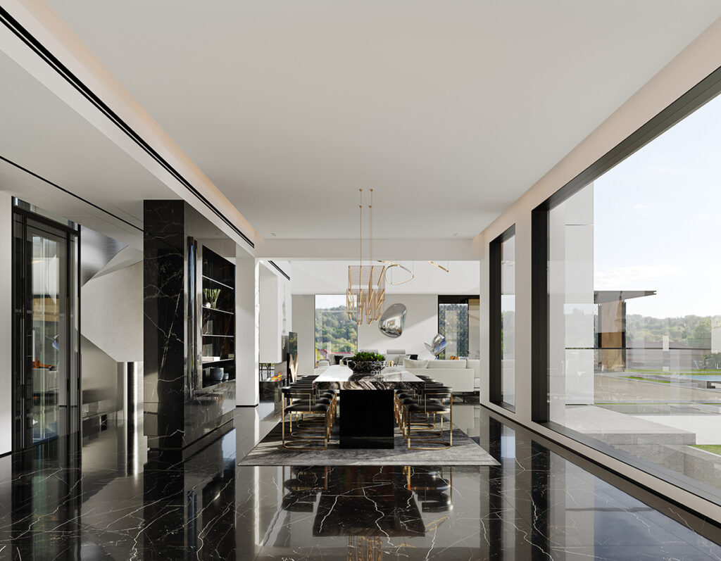 40 Large Dining Rooms That Will Impress Dinner Guests