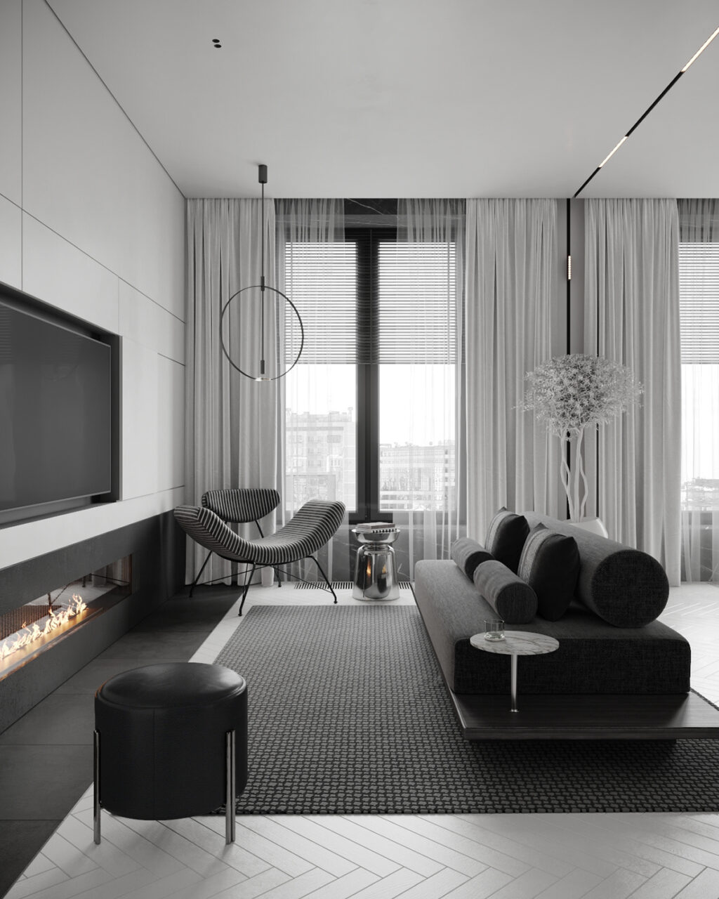 black stool | Interior Design IdeasInterior Design Ideas.
