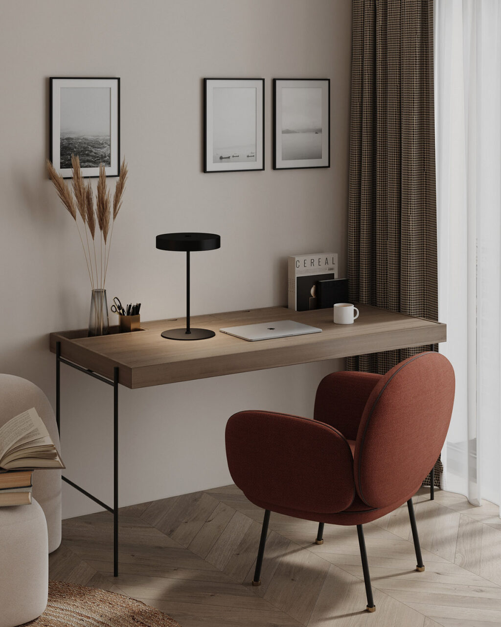 cognac desk chair | Interior Design IdeasInterior Design Ideas.