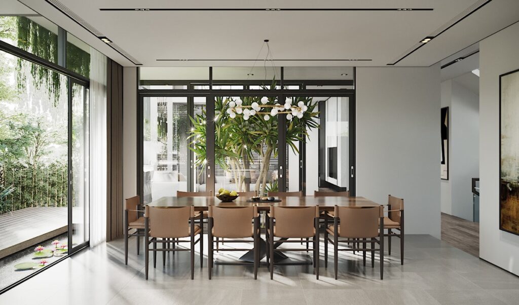 40 Large Dining Rooms That Will Impress Dinner Guests