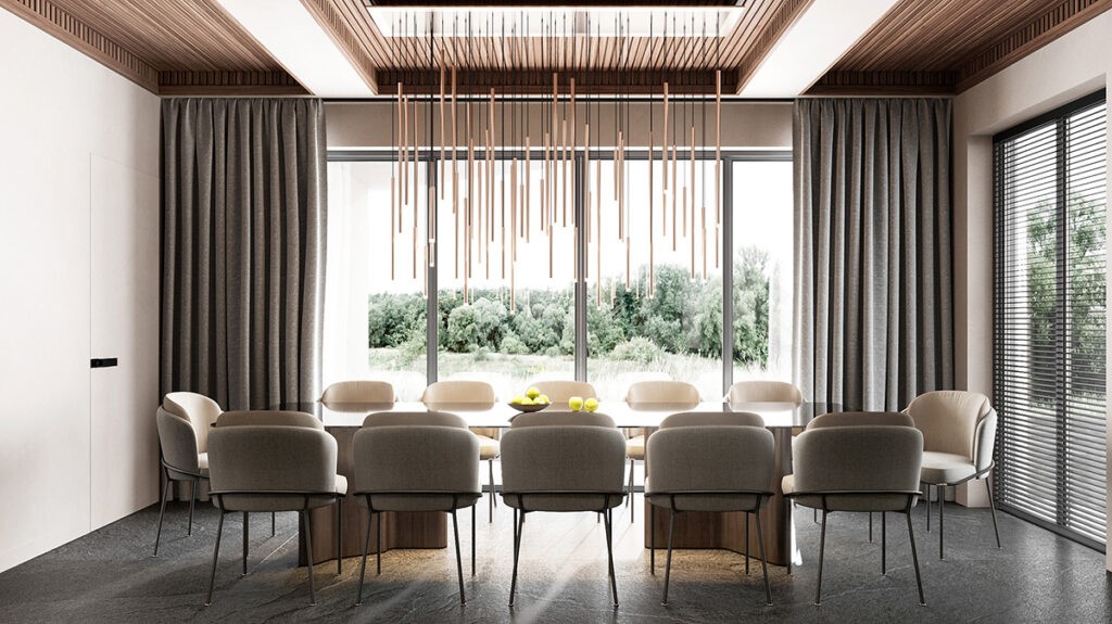 40 Large Dining Rooms That Will Impress Dinner Guests