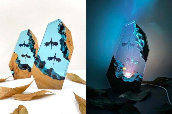 Handmade Resin Night Lights With Breathtaking Scenes