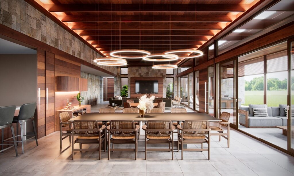 40 Large Dining Rooms That Will Impress Dinner Guests