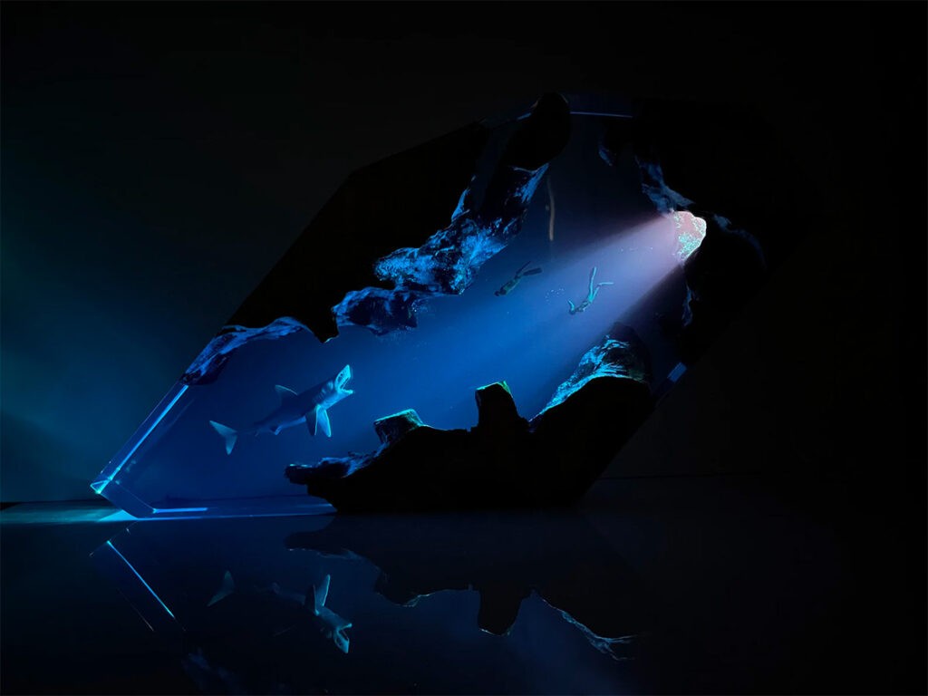 Handmade Resin Night Lights With Breathtaking Scenes