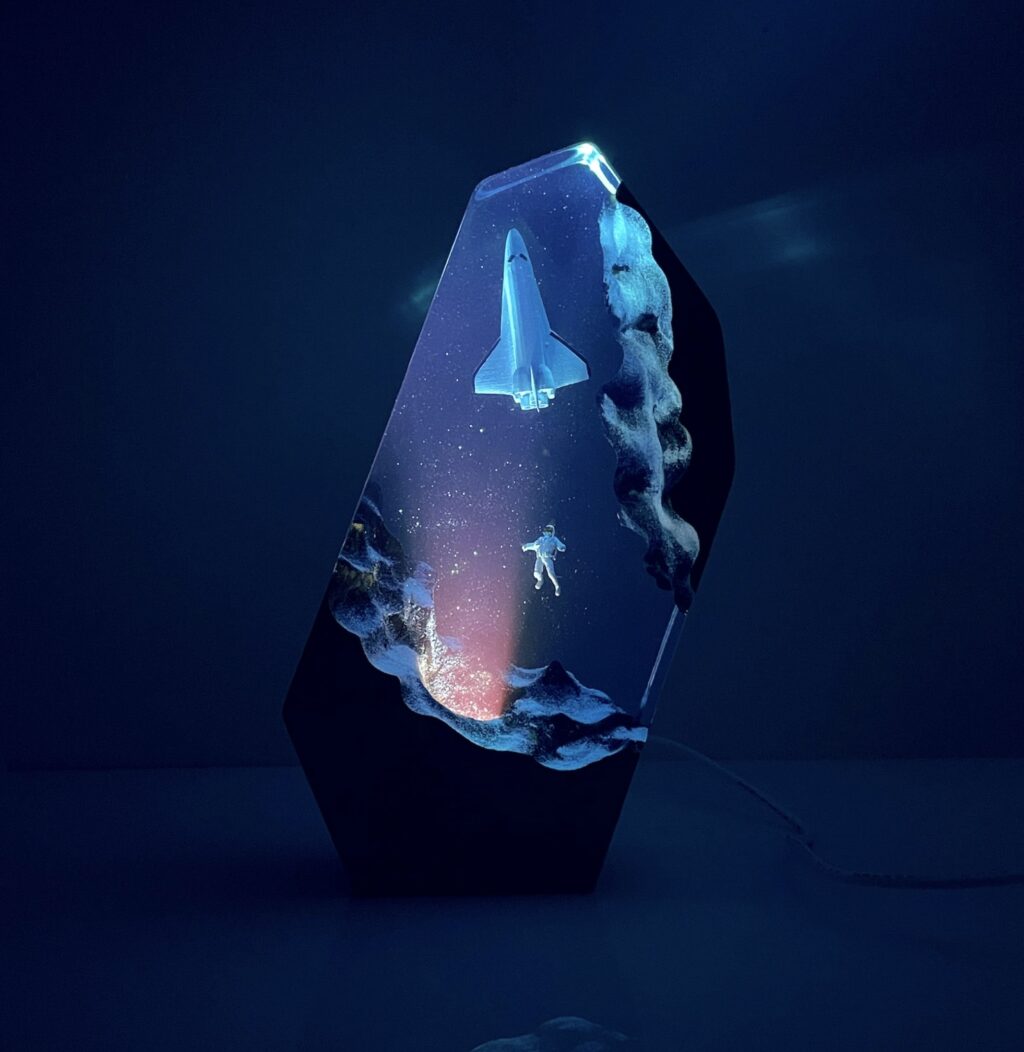 Handmade Resin Night Lights With Breathtaking Scenes