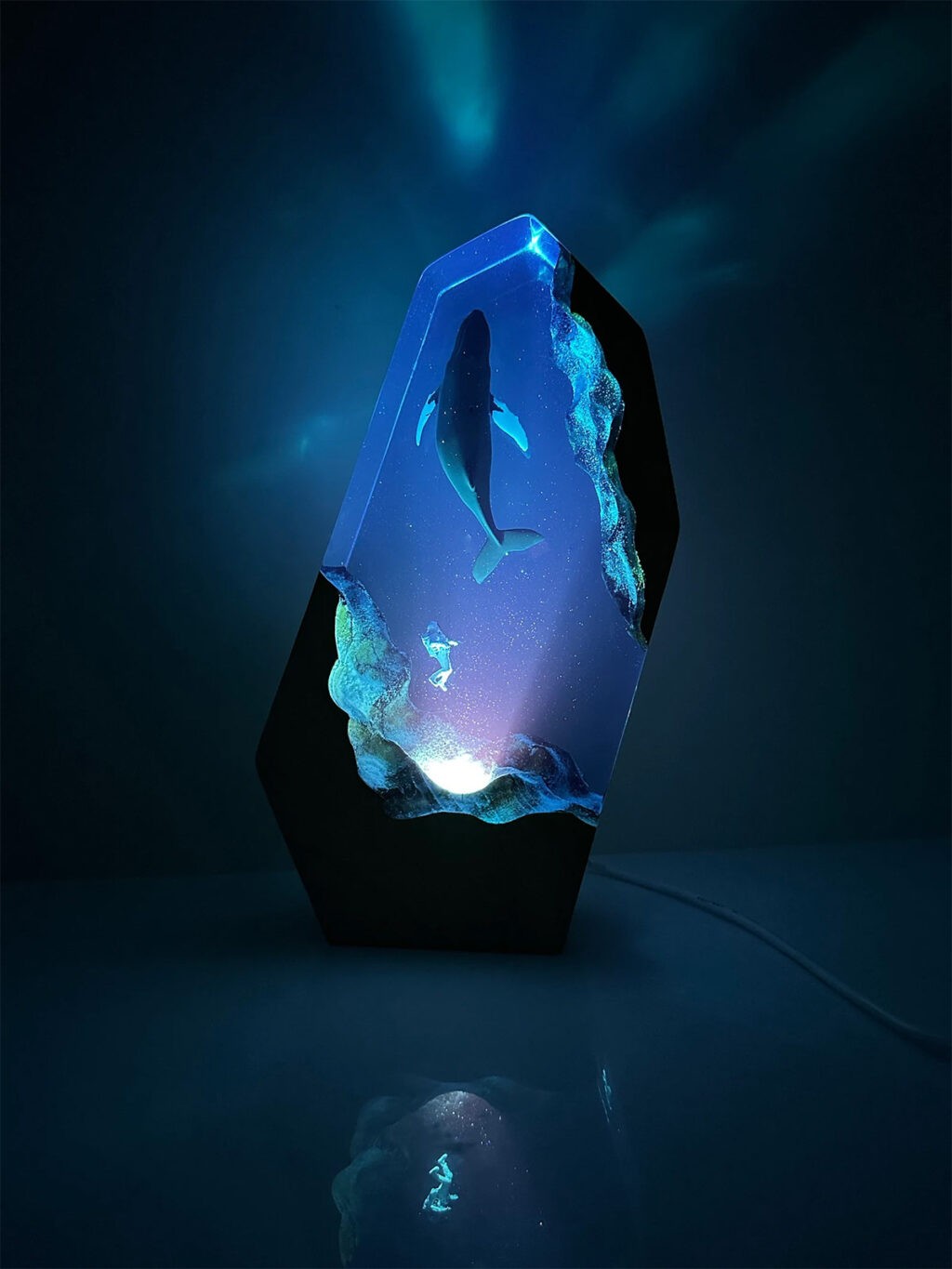 Handmade Resin Night Lights With Breathtaking Scenes