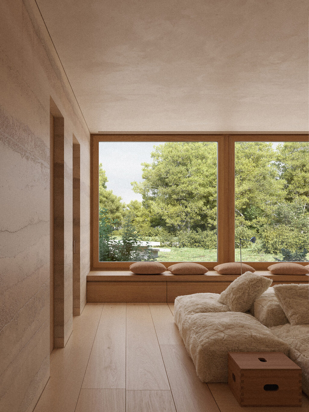 Subtle Home Design With Rammed Earth Walls
