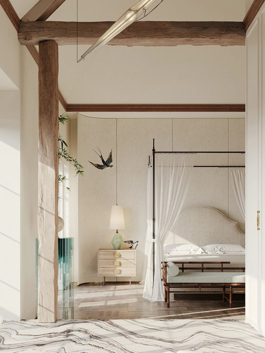 A Mellow Home Interior With Eastern Charm