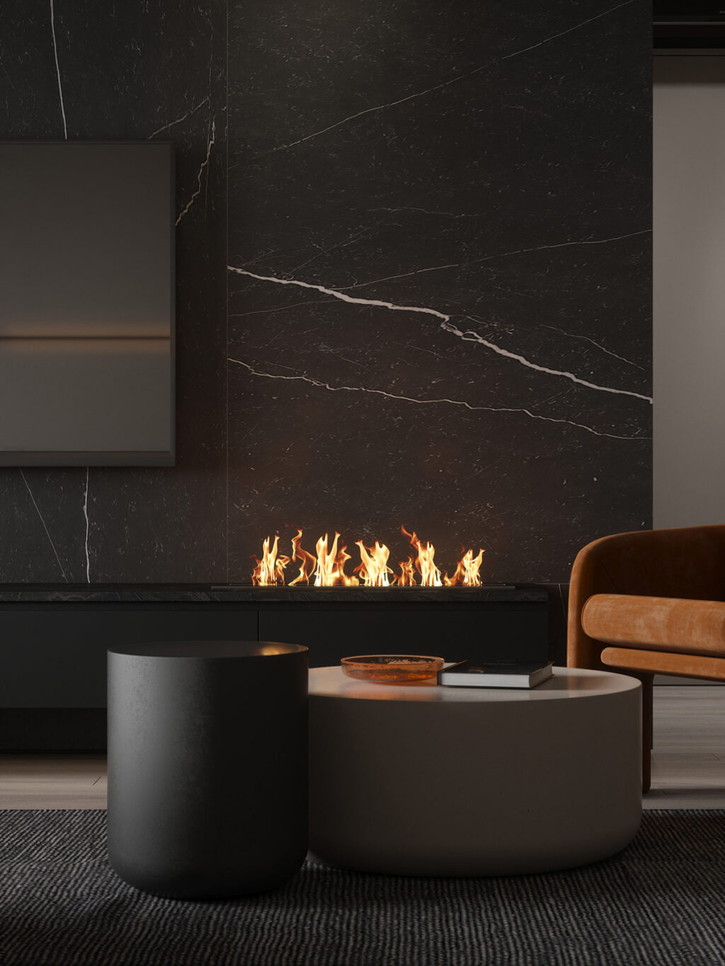 modern fireplace | Interior Design Ideas