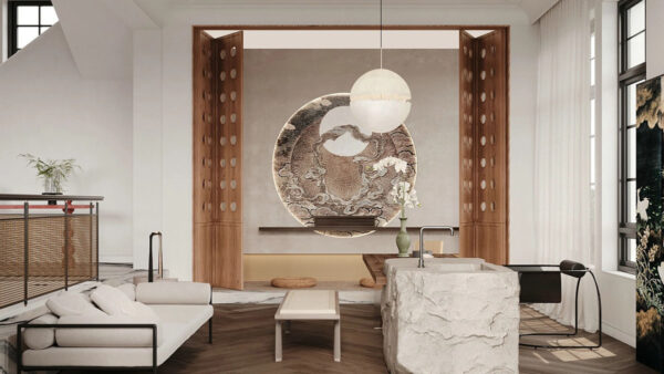 A Mellow Home Interior With Eastern Charm