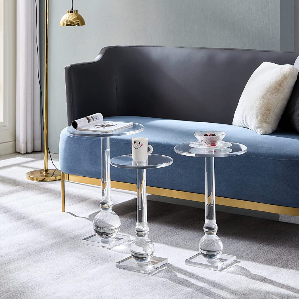 51 Acrylic Side Tables that Make Minimalism Look Glamorous