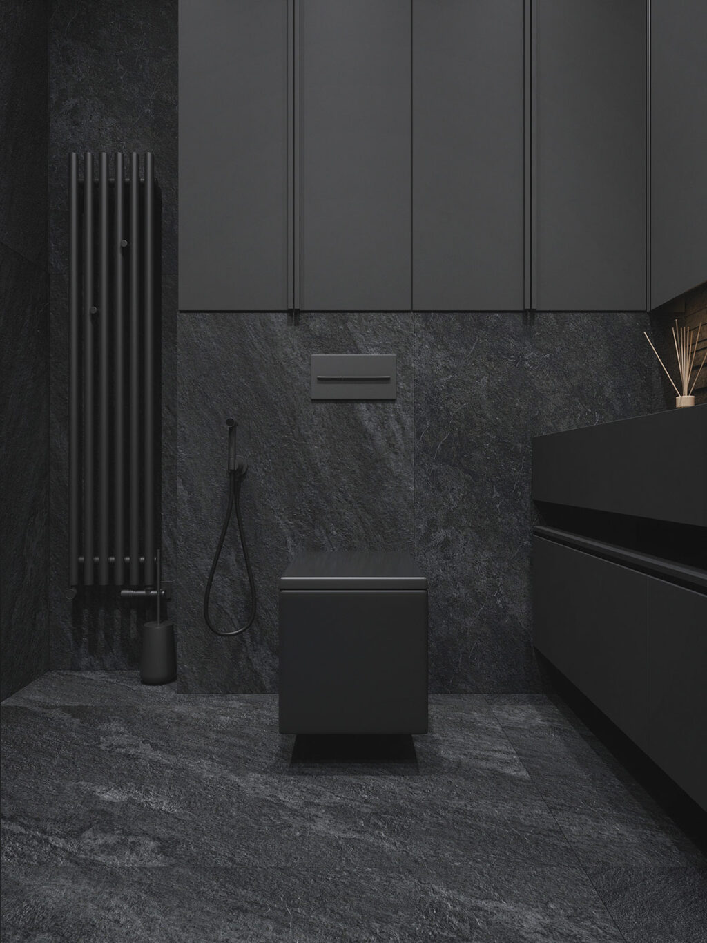 Dark Interiors With Stylish Sparks Of Interest